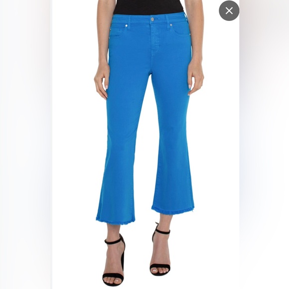Liverpool | Jeans | Liverpool Hannah Cropped Flare With Fray Hem | Poshmark